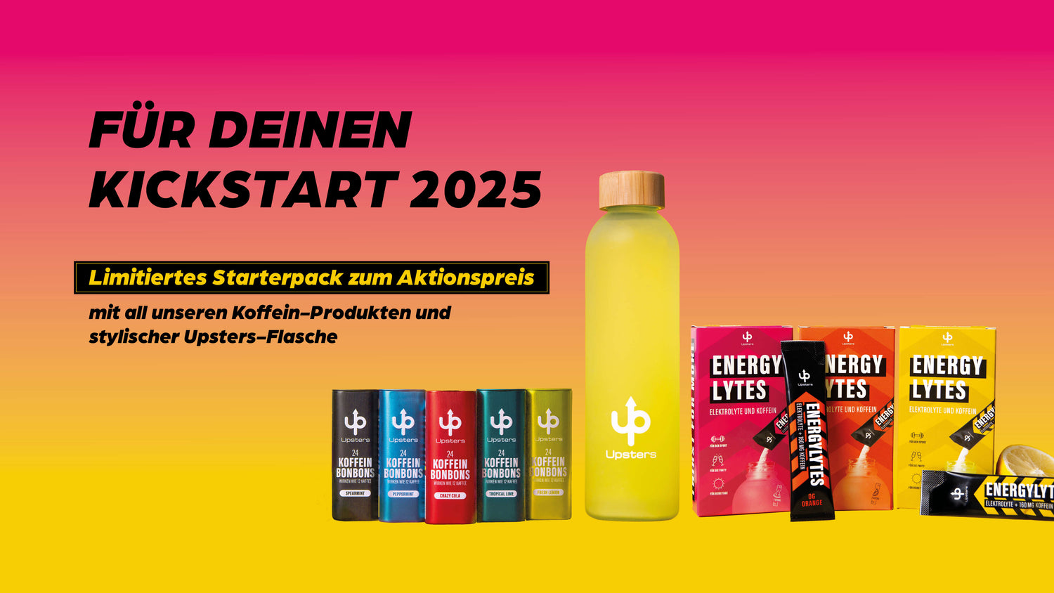 Upsters - Koffeinbonbons & Elektrolyte mit Koffein – Upsters Energy®